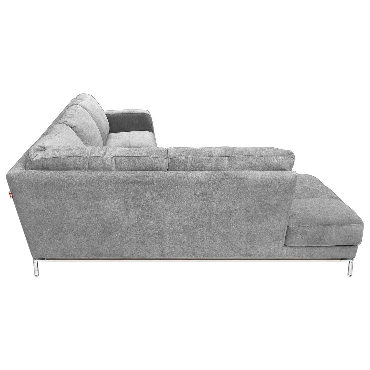 Kuka (#1829) Fabric Left-Side Corner Sofa, Grey– Asters Maldives