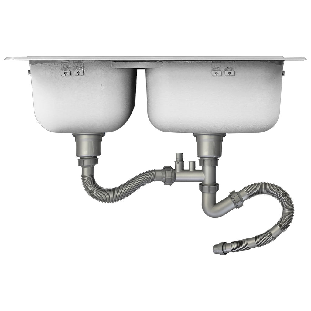 Yingao (T2821) 72 x 52cm SS Top Mount Double Bowl Kitchen Sink– Asters ...