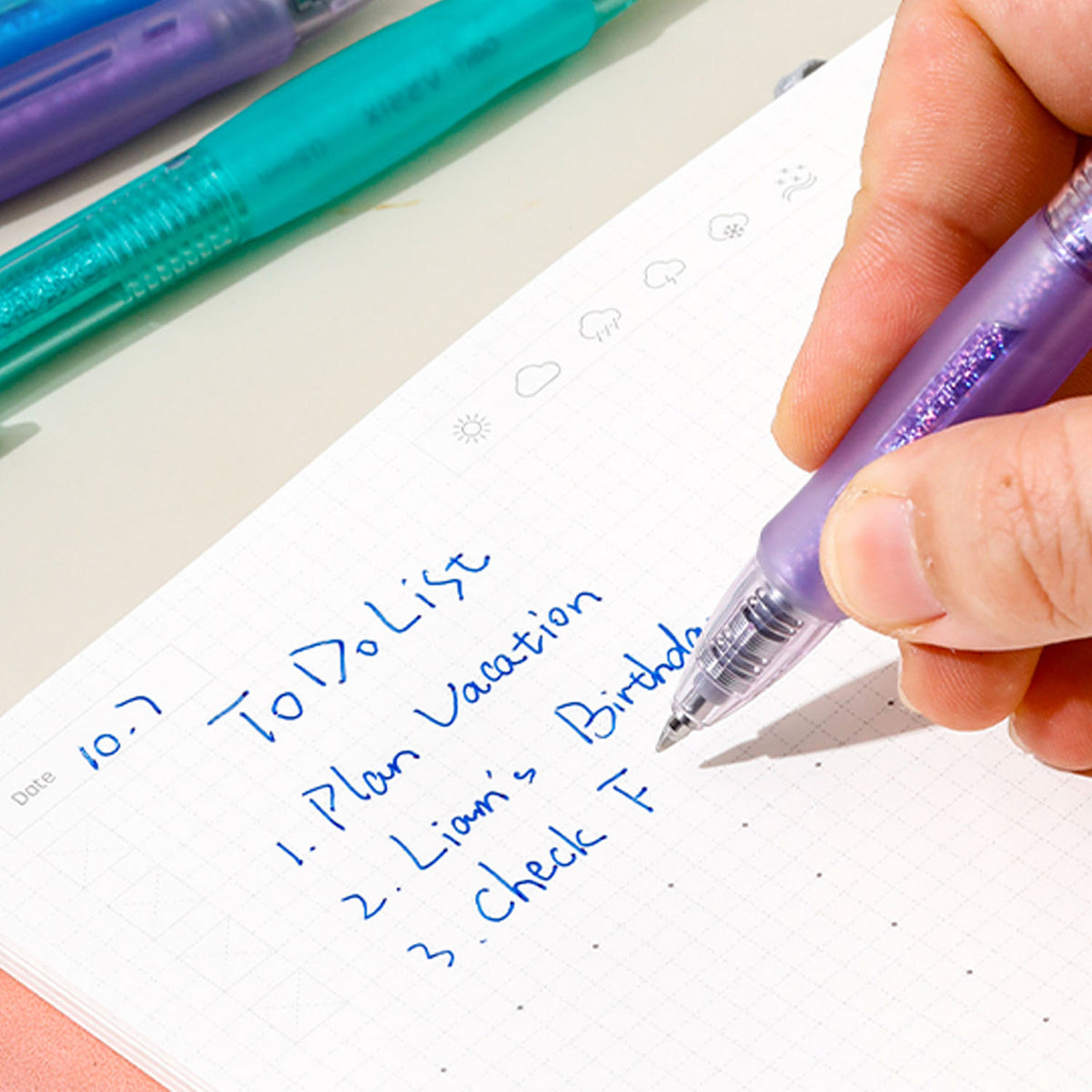 Deli (G09-BL) 12Pcs 0.5mm Arris Gel Ink Pen, Blue– Asters Maldives