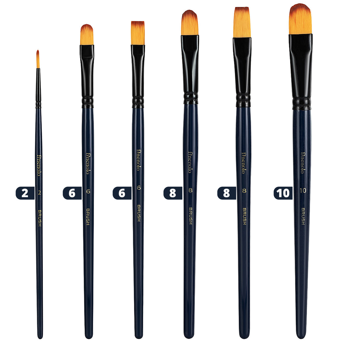 Deli (C278) 6PCs Watercolor Brush– Asters Maldives