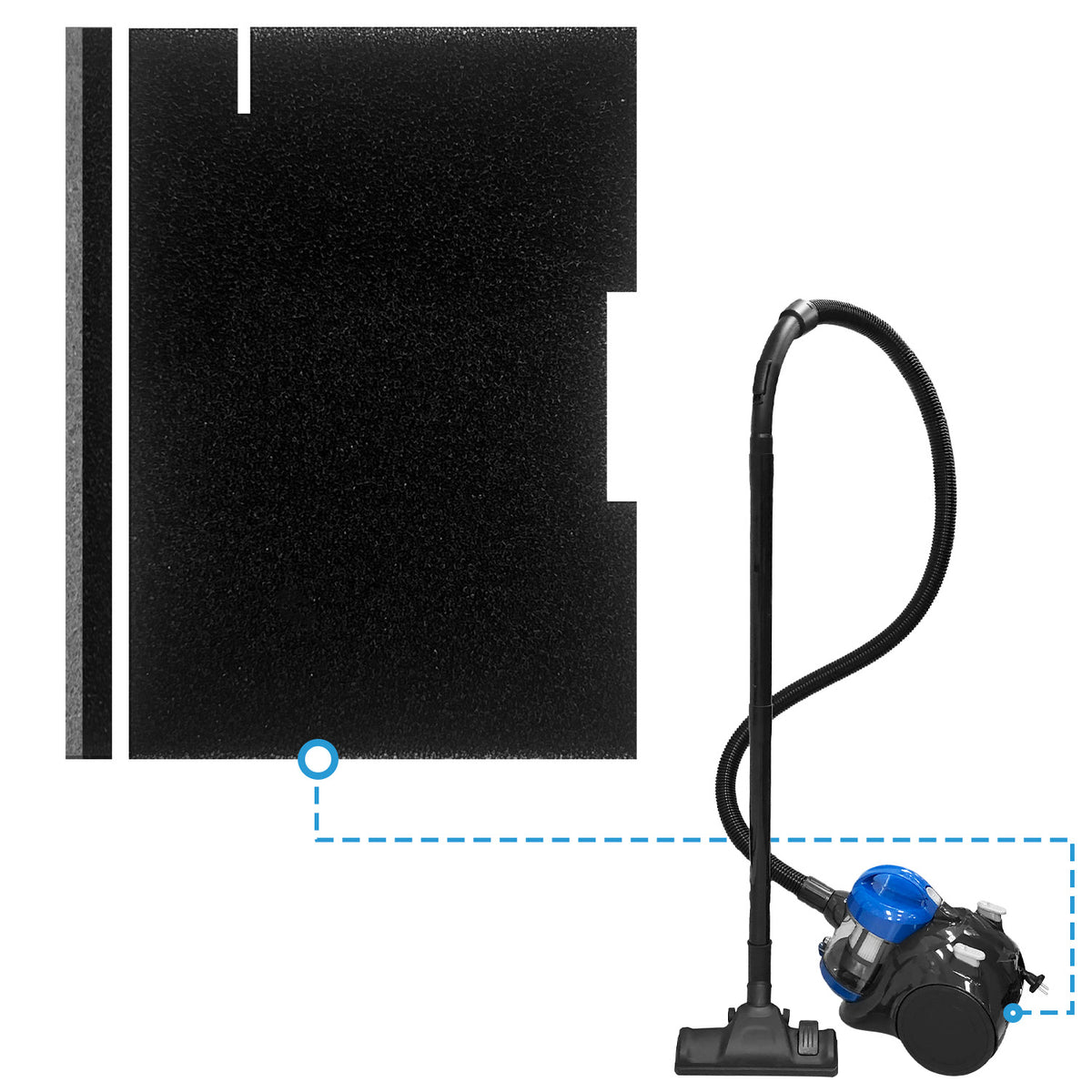 Midea (M100-B) Air Outlet Filter Screen Vacuum Cleaner Spare– Asters ...
