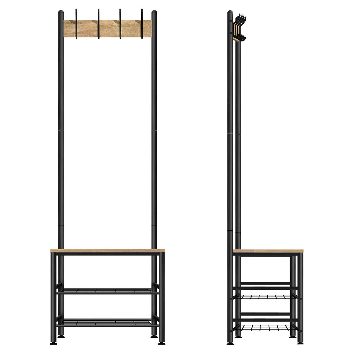 GDX (YMJ6040175DG) Coat Rack Shelf, Oak– Asters Maldives