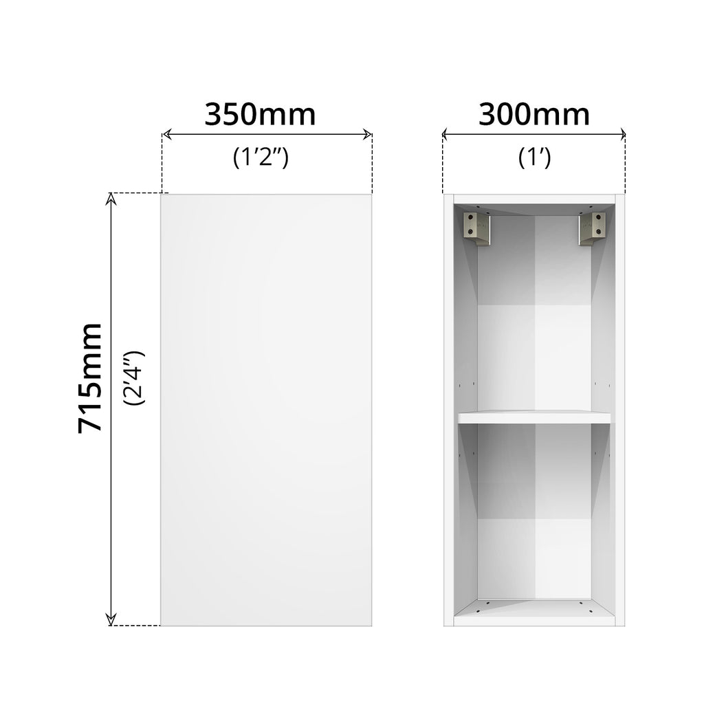Wall Open Cabinet (Melamine) | Asters Maldives