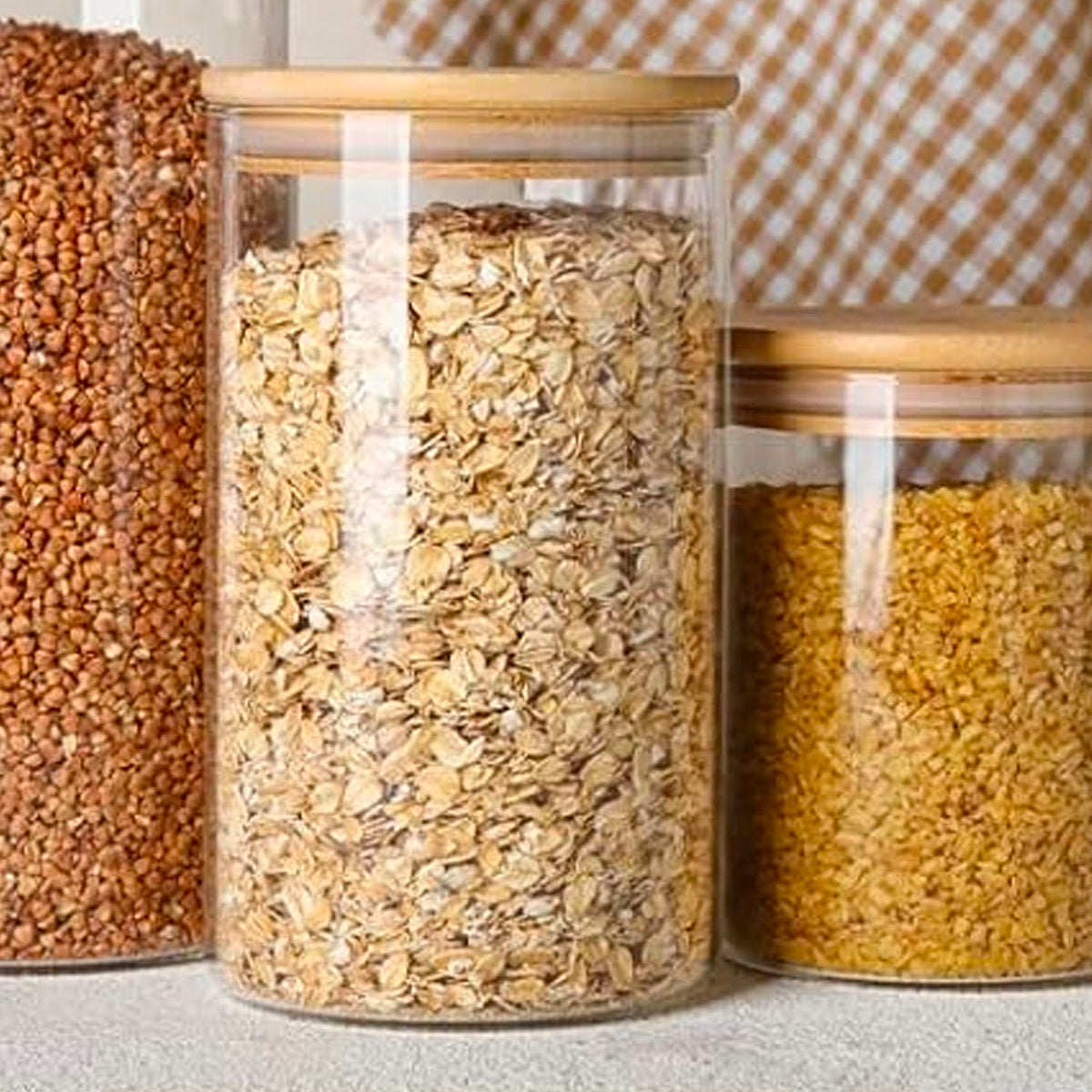 A-Value (GW337-3) 900ml Round Glass Jar with Lid– Asters Maldives
