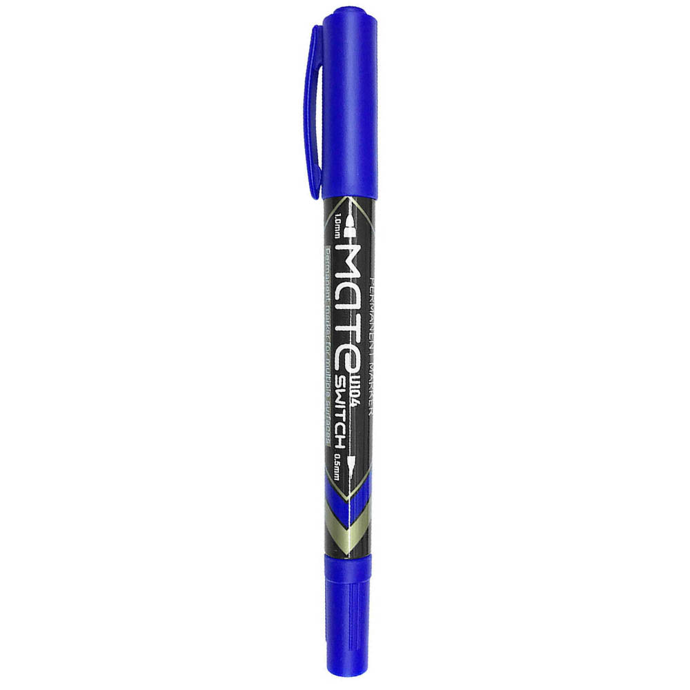 Deli (U10430) Double-sided Permanent Marker, Blue– Asters Maldives
