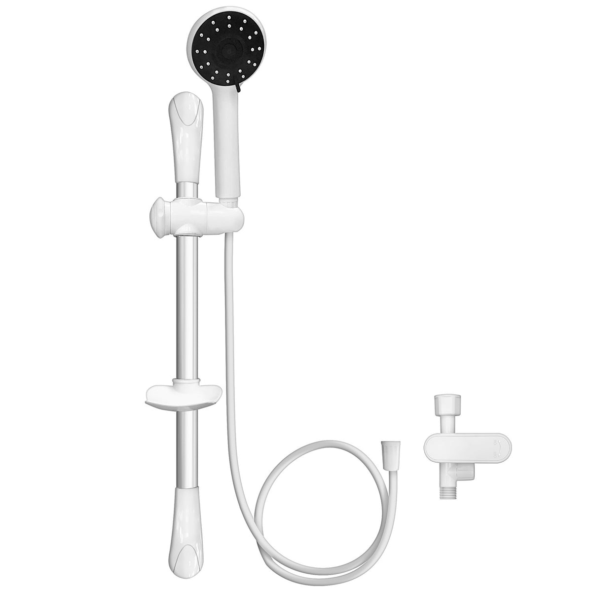 Midea Plastic Shower Set with Filter Control Valve, White– Asters Maldives
